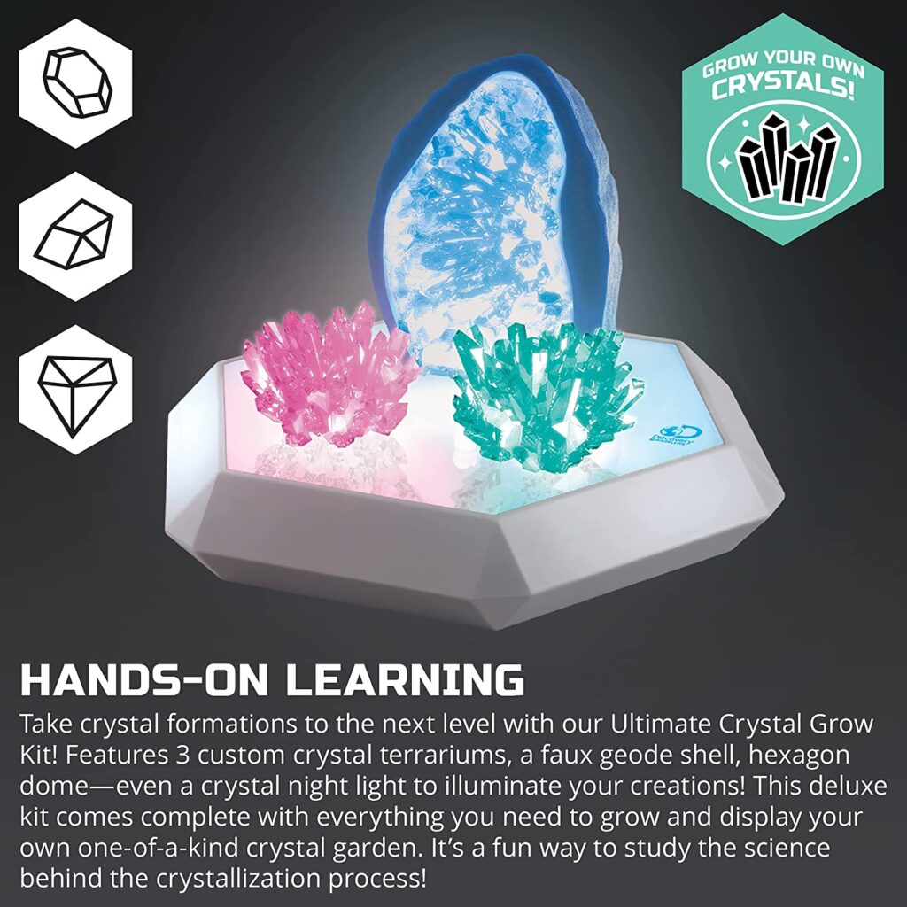 Discovery #MINDBLOWN Ultimate Crystal Growing Set, 23-Piece Kit with ...