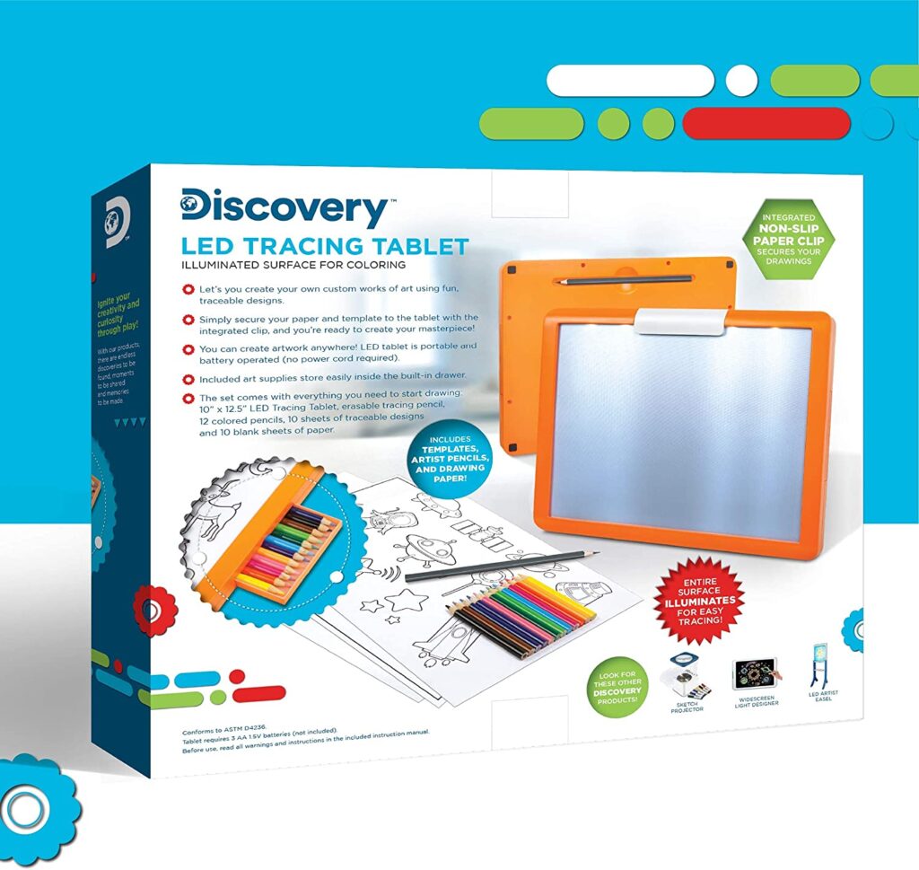 Discovery Kids LED Illuminated Tracing Tablet - Crazy Gray Ghost