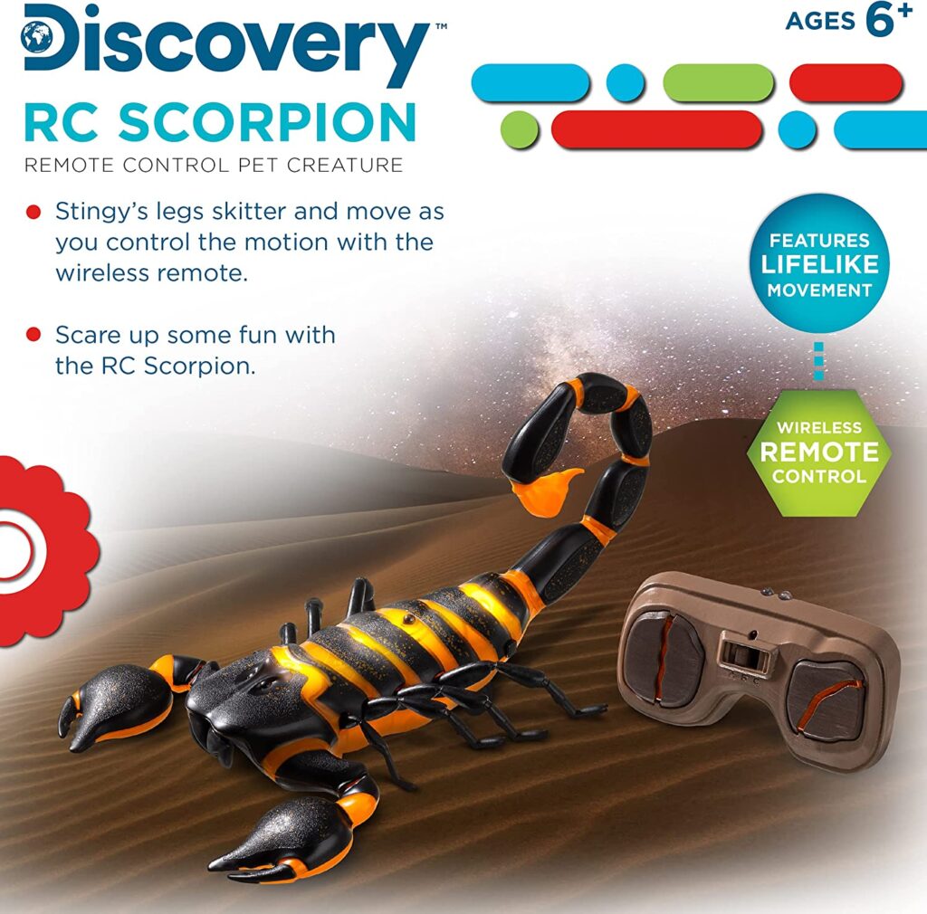 Discovery Kids RC Scorpion, Glow in The Dark Body, Wireless Remote ...