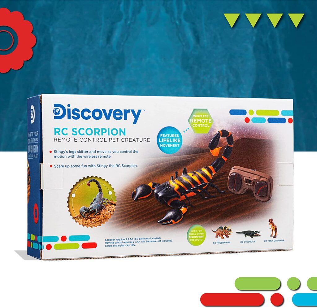 Discovery Kids RC Scorpion, Glow in The Dark Body, Wireless Remote ...